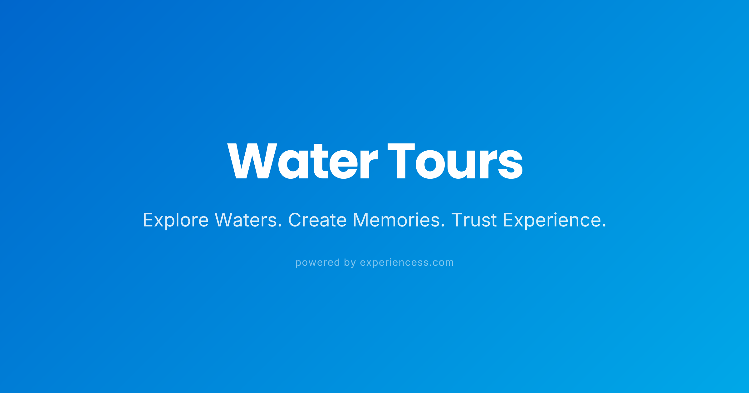 Boat & Cruise Tours vs Traditional & Cultural | Water Tours | Water Tours